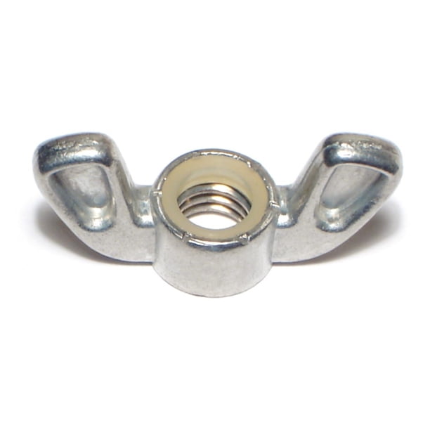 3/8"-16 x 1-1/2" Zinc Plated Steel Coarse Thread Wing Nuts (10 pcs ...