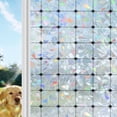 Black White Checkered Window Privacy Film Modern Minimalist Geometric ...
