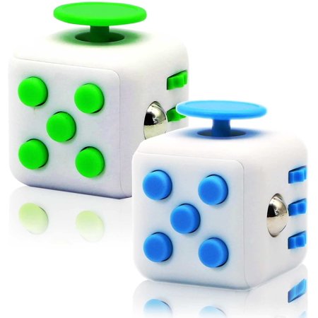 2 Pack Fidget Cube Fidget Toy, Fidget Toy Cube Relaxing Hand-Held for ...