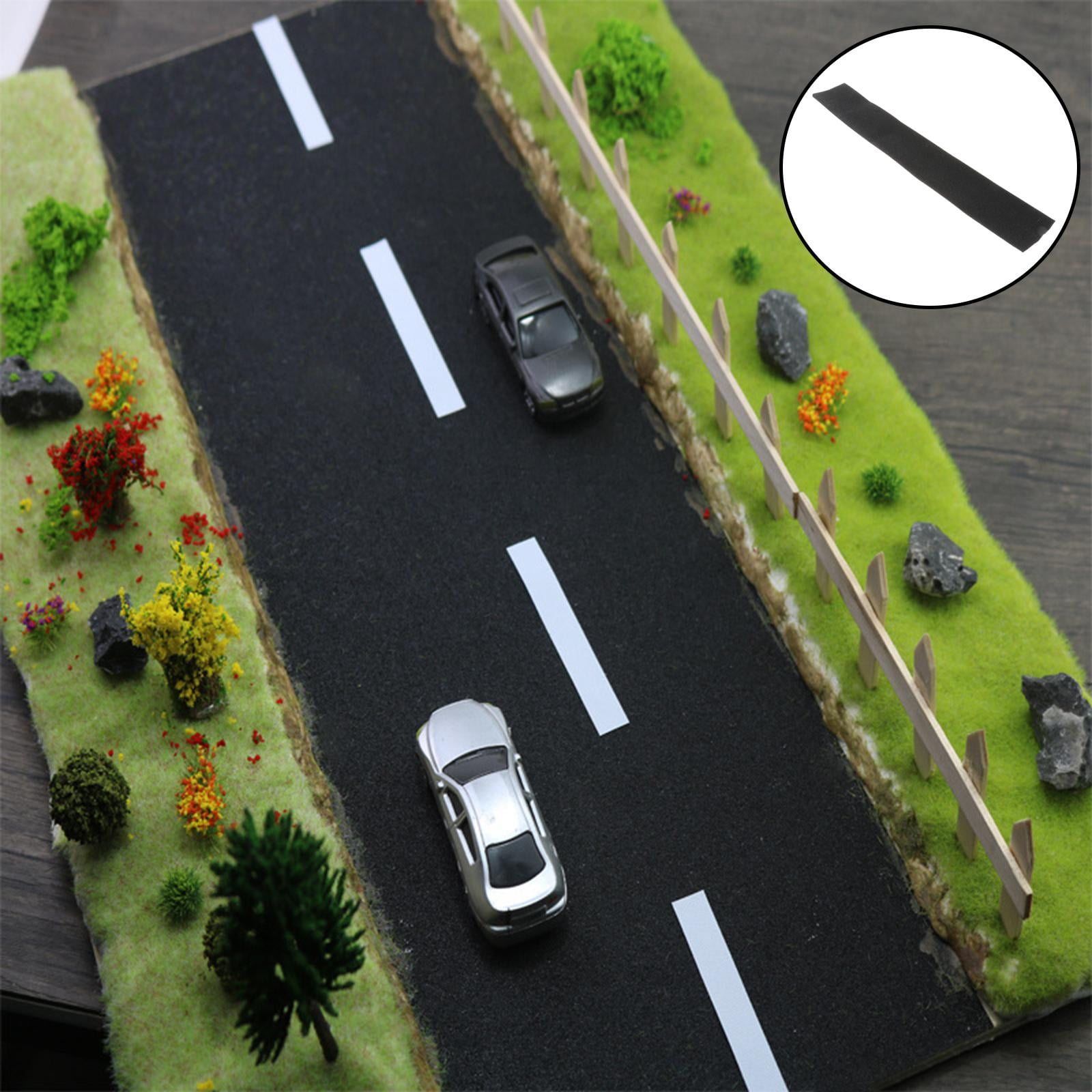 Mini Asphalt Road Sticker Model Railway Fairy Garden Mini Layout ...