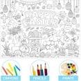 Easter Coloring Poster for Kids Giant Coloring Poster Large Happy ...