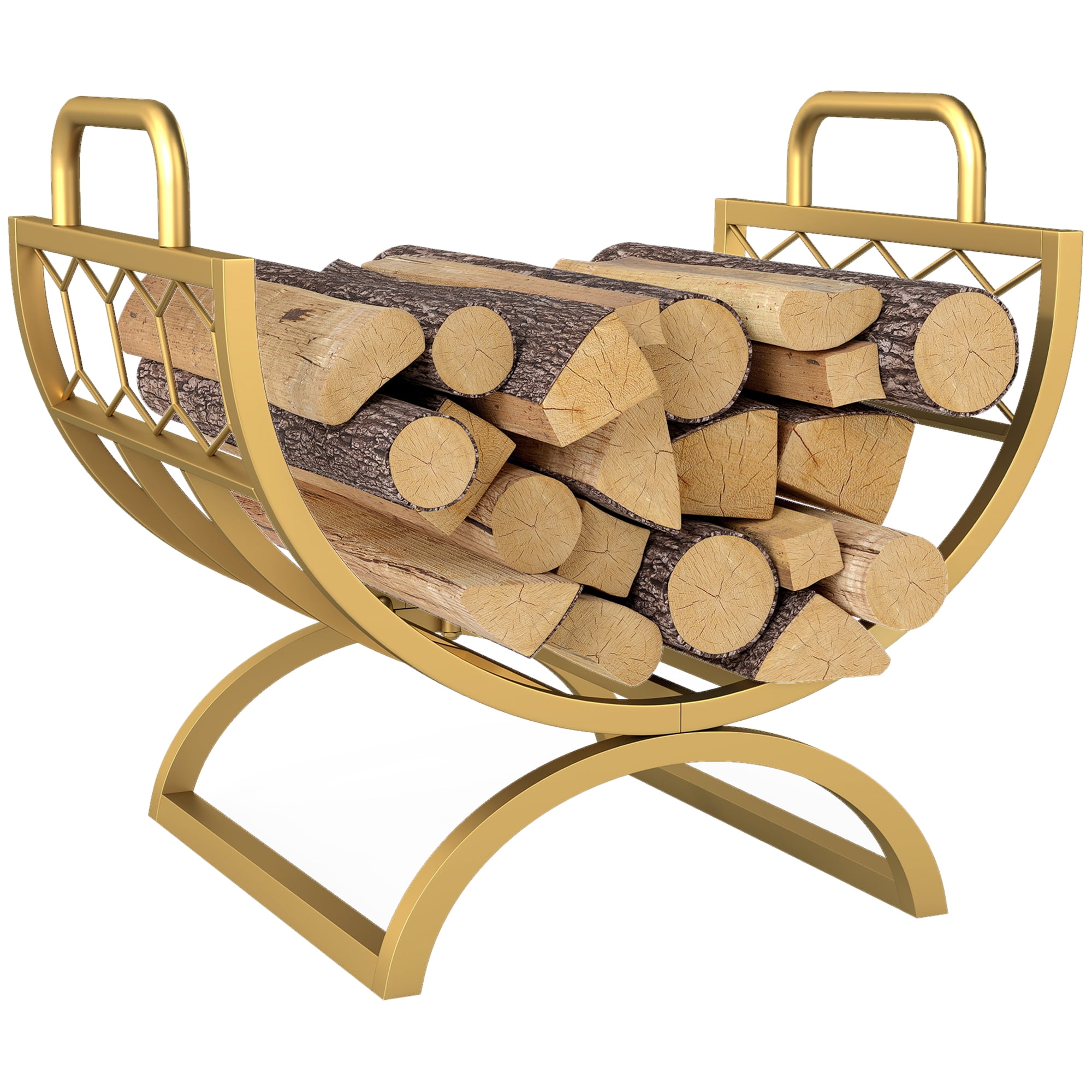 Click here for Outsunny Firewood Rack Outdoor  Heavy Duty Metal L... prices