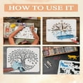 1set 3Pcs 3 Styles Animals Theme Plastic Drawing Painting Stencils ...