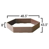 Modern Home Raised Garden Bed Kit - Stackable Hexagon Modular Flower ...