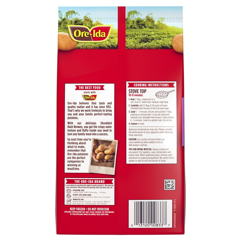 Ore Ida Shredded Hash Brown Potatoes