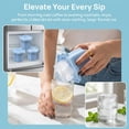 Small Ice Maker Cup, Cylinder Silicone Ice Cube Molds, Easy Release Big ...