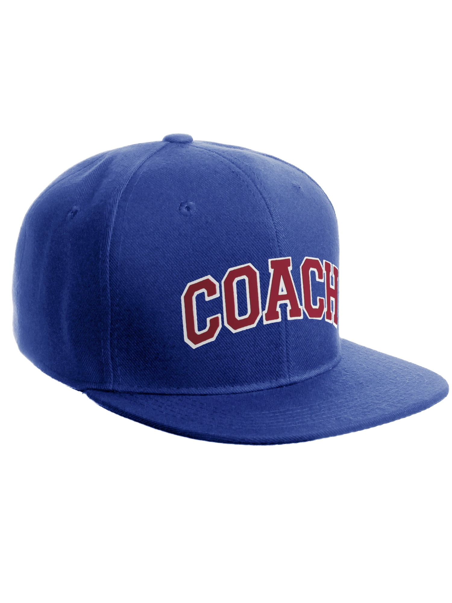 Original Team Coach Snapback Hat Classic Layered Arched Letters Flat ...