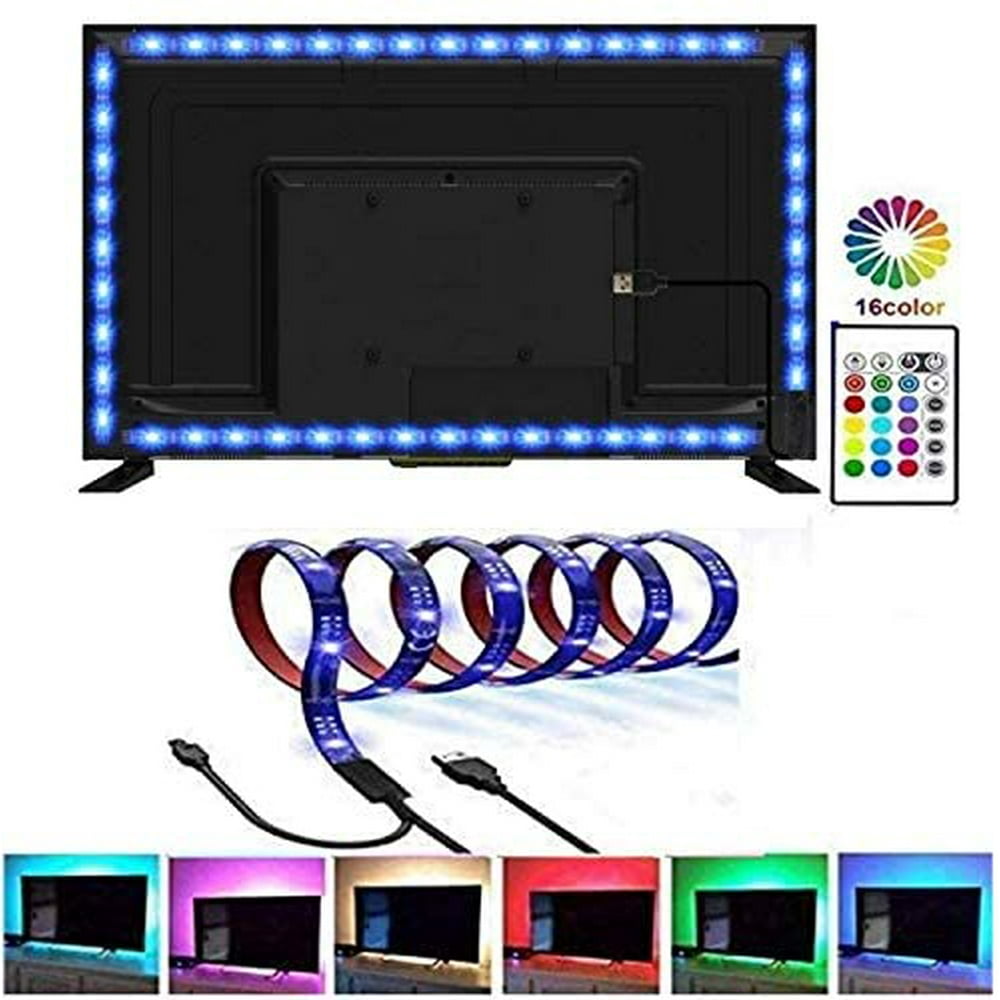 LED Strip Lights, LED TV Backlight 6.56ft for 40-60in Television USB TV ...