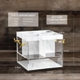 ELTOW Acrylic Swivel Silverware Caddy - Utensil Organizer - Napkin ...