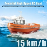 RC Boat, 1/72 RC Tugboat for Pools and Lakes, High-Speed Remote Control ...
