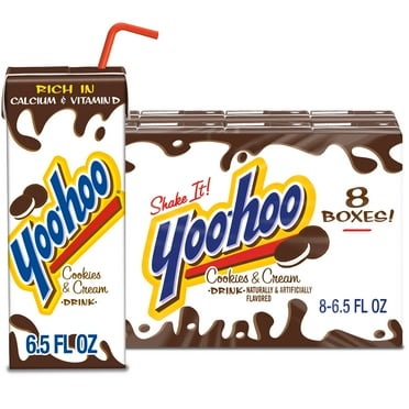 Yoo-Hoo Strawberry Milk Drink Beverage, 10-Pack of 6.5 Fl Oz Boxes - Walmart.com