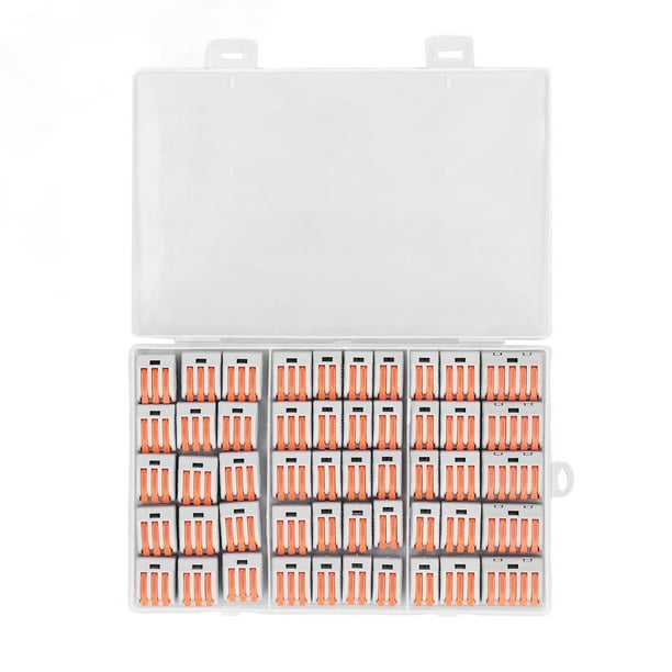 50PCS Quick Connect Terminals 2 3 5 Port Compact Splicing Electrical ...