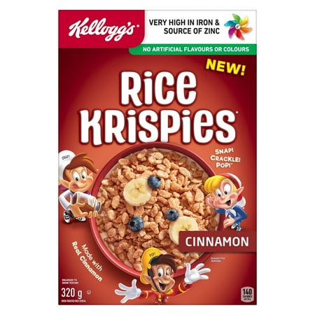 Kellogg's Rice Krispies Cinnamon Cereal 320g - Walmart.ca