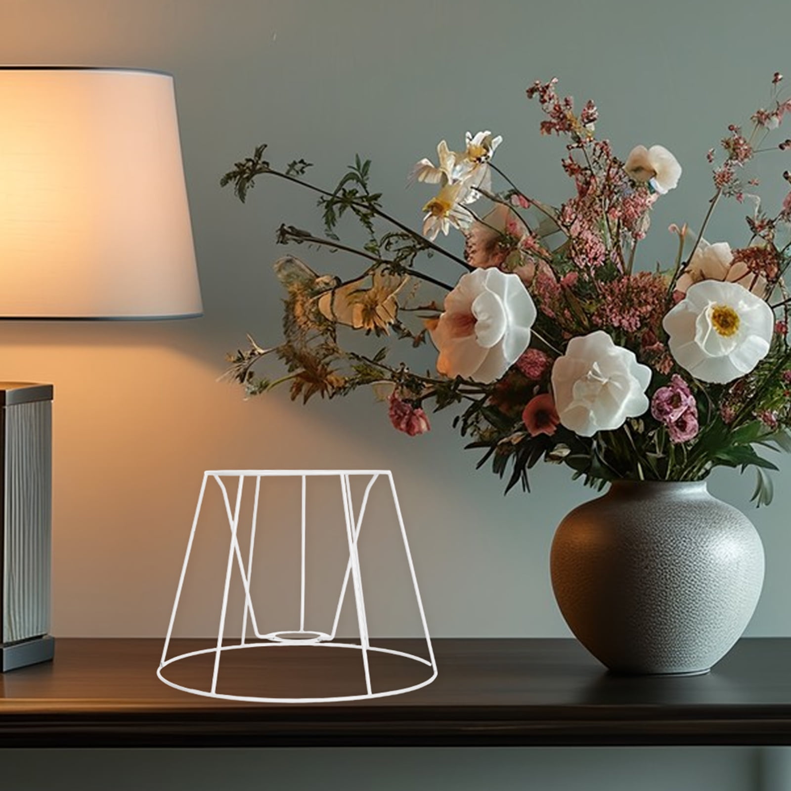 Click here for Phenofice Hollow Light Shade Frame White Iron Clas... prices