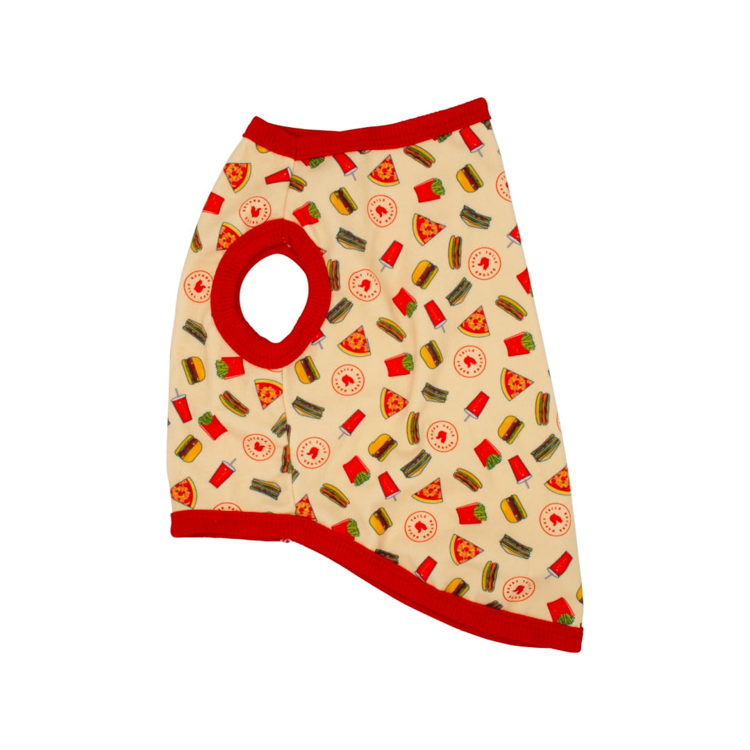 The Furry Fox - Dog T-Shirt (Burgers, Small) - Walmart.com