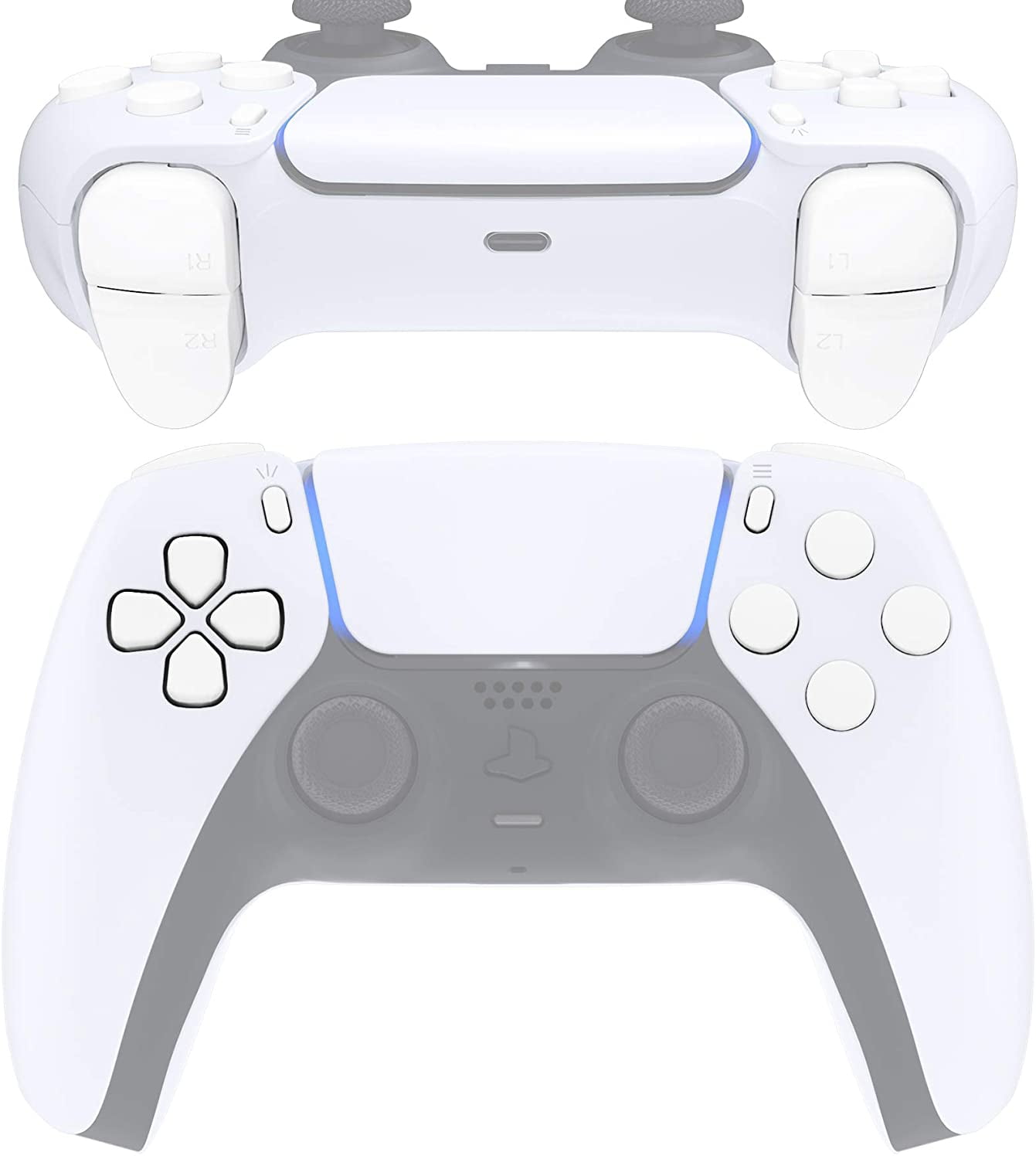 Replacement D pad R1 L1 R2 L2 Triggers Share O ions Face Buttons for ...