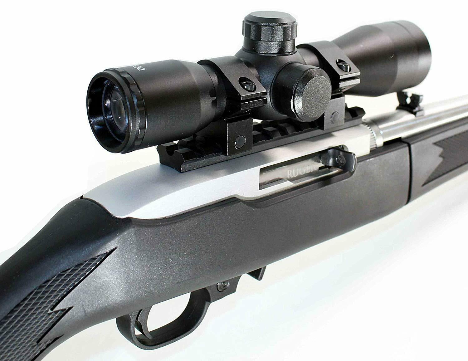 Black Ruger 10 22 Combo TRINITY 4x32 Riflescope With 1022 Scope Mount Black Ruger 10 22 Combo TRINITY 4x32 Riflescope With 1022 Scope Mount