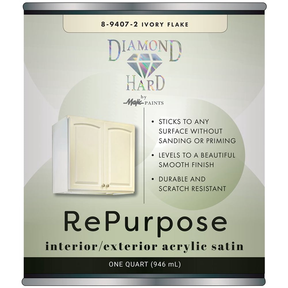 Diamond Hard RePurpose Paint, Quart, Ivory Flake - Walmart.com ...