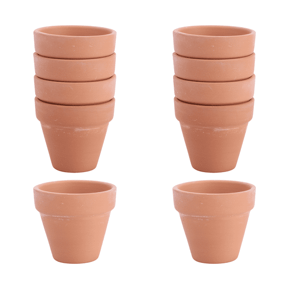 Pretyzoom Chocolate Terracotta Pots, Smooth Finish, Ideal for Small ...