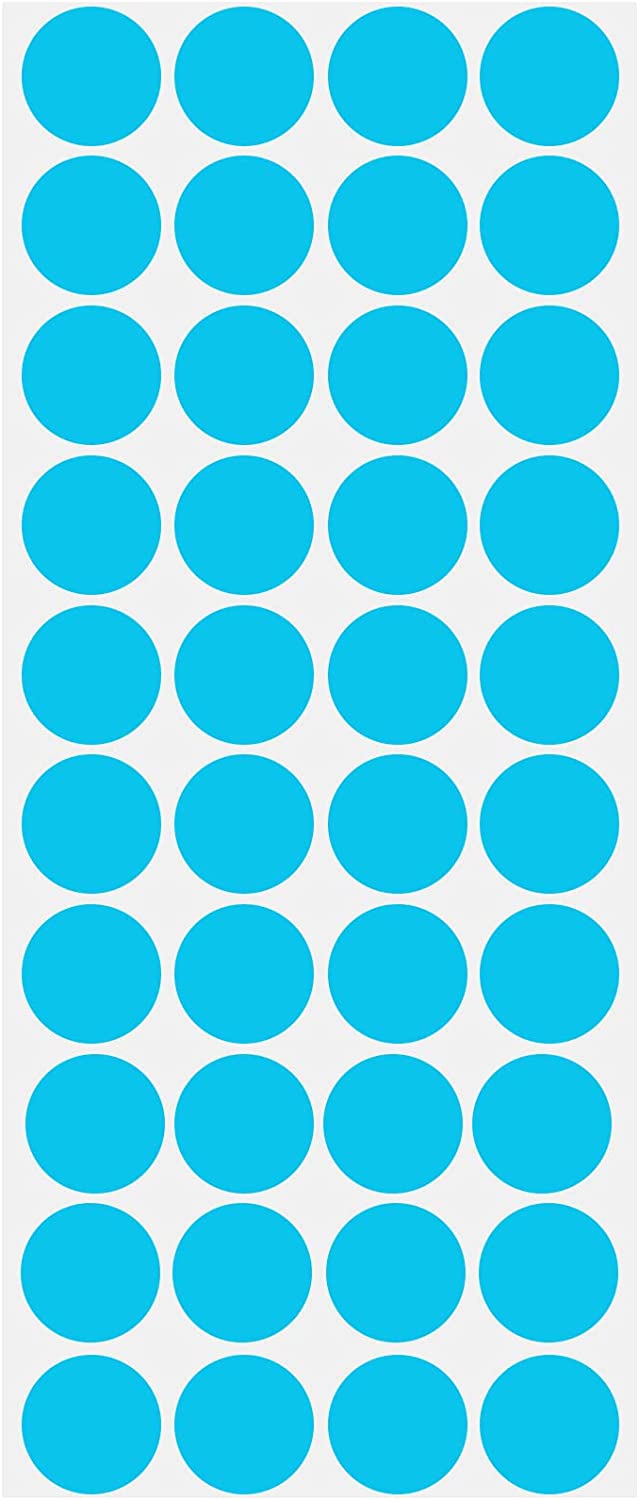 Pack of 2400 3/4" Round Color Coding Circle Dot Sticker Labels - Light ...