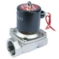 U.S. Solid Electric Solenoid Valve Semi-direct Lift VITON Seal Normally Closed DC 12V Stainless ...