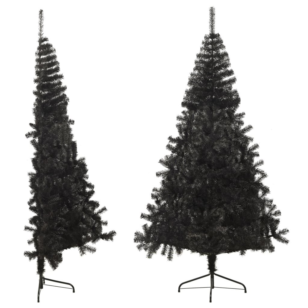 vidaXL Artificial Half Christmas Tree with Stand PVC Decor Multi Colors ...