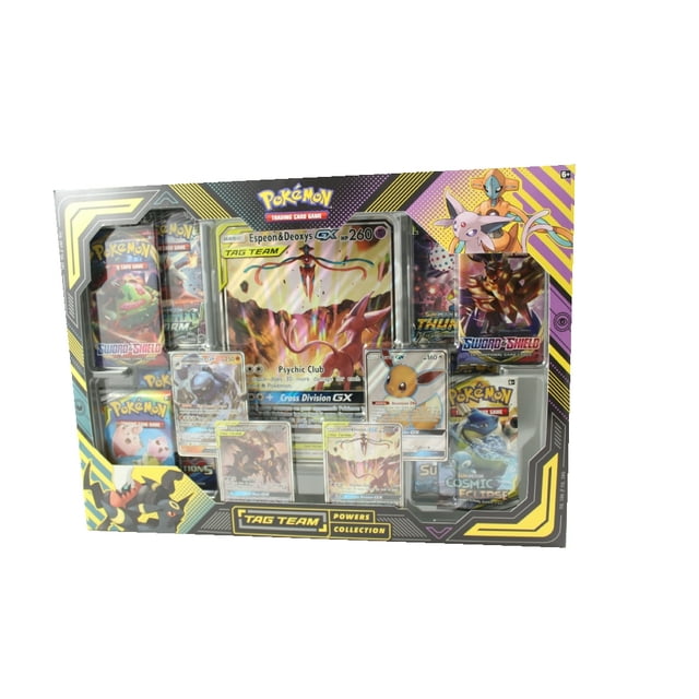 Pokemon Cards - TAG TEAM POWERS COLLECTION - ESPEON & DEOXYS-GX (8 ...