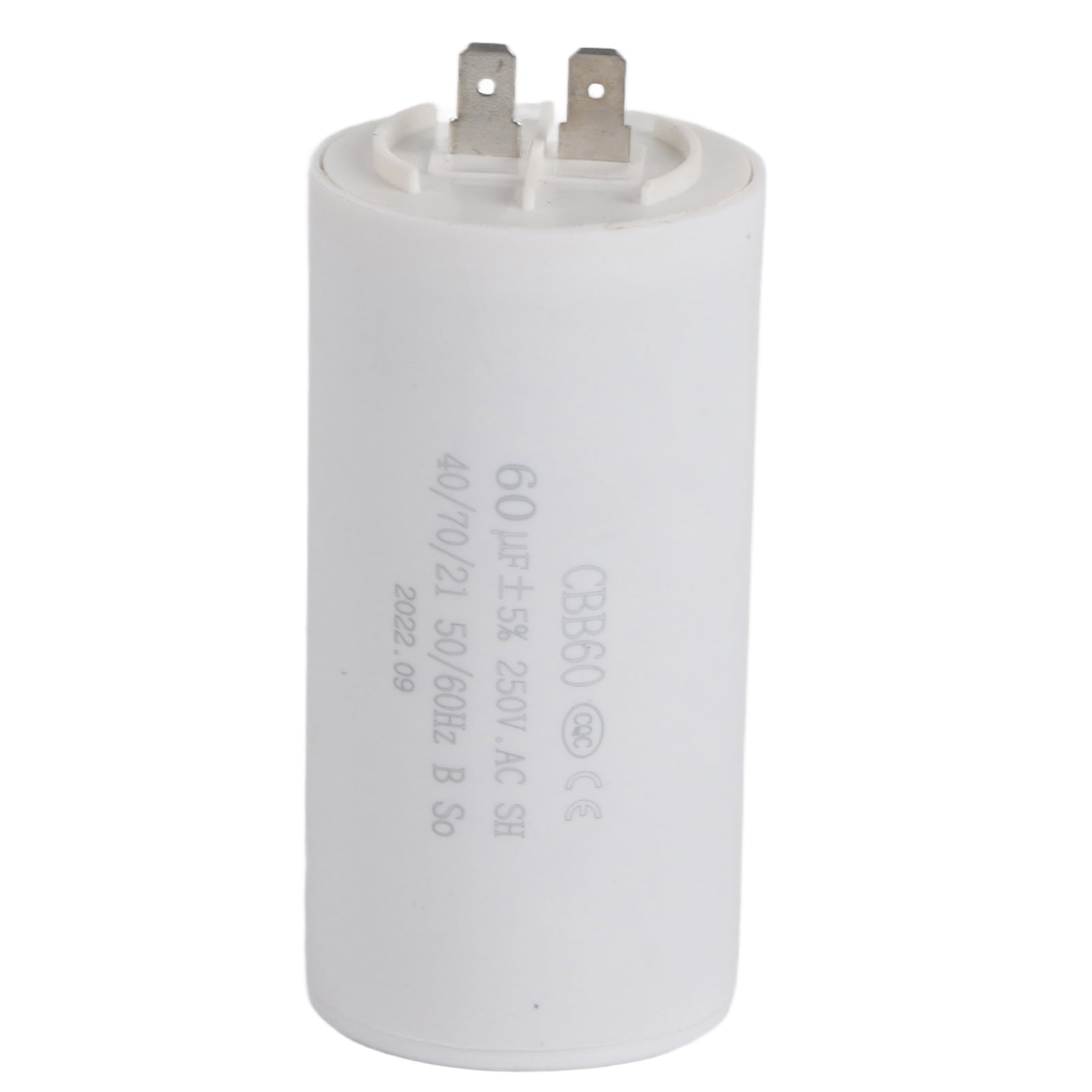 AC 250v 60μF CBB60 Run Capacitor, 50/60HZ Run Capacitor, Cylinder Shaped Motor Start Capacitor ...