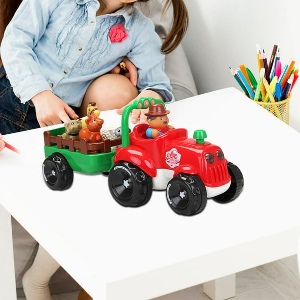 MERIGLARE Farm Tractor Toy Coordination Farm Toys for Toddlers for Girls Boys Children