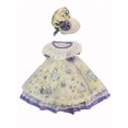 Purple Floral Floor Length Colonial Dress for 18-Inch Dolls | Dolls ...