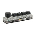 Mini Keypad 4 Keys 1 Knob Usb Or Bt Blue Switch Plug And Play Programmable Keypad With Backlit