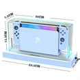 Mooroer Nintendo Switch Dust Cover with LED Light, Clear Case for ...