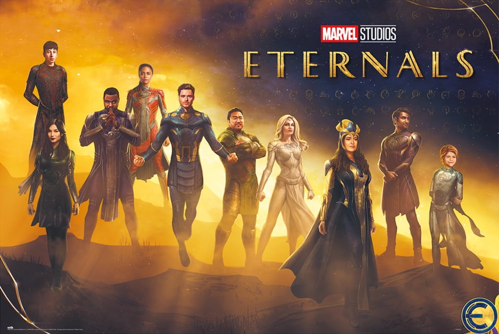 Eternals - Marvel Movie Poster (Ready For Action) (Size: 36" x 24 ...