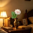 [6 Stems] 12.6" Realistic Artificial Dahlia Silk Flowers Bouquet for ...
