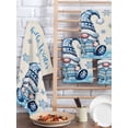 Blue Gnomes Christmas Kitchen Dish Towels for Drying Dishes Set of 2 ...
