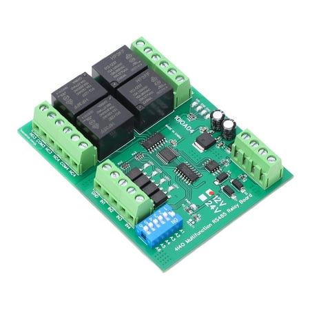 4 Channel Relay Module, Less Interference Relay Board DC 12V TVS Anti ...