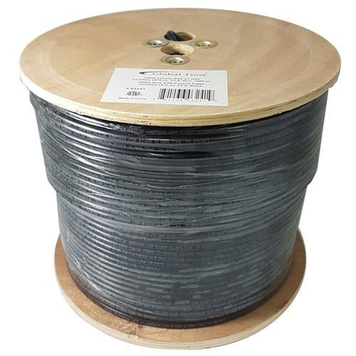 GlobalTone RG6 Coaxial Cable Cetlus Certified Ft6 Cmp Plenum 500 or ...