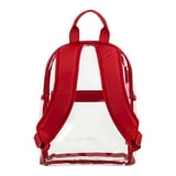 Eastsport Unisex Clear Mini Dome Backpack, Red Trim - Walmart.com