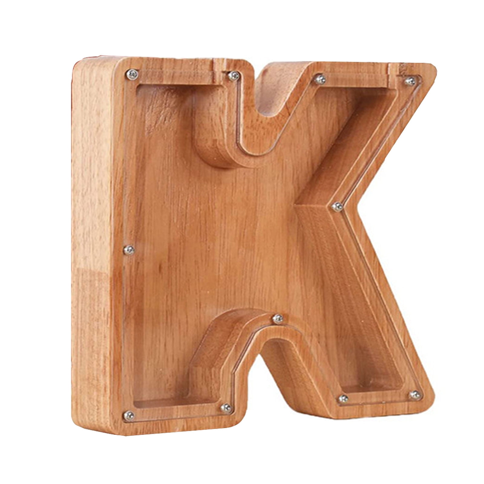 Personalized Wooden Letter Piggy Bank Wood Alphabet Letter Bank Money ...