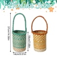 1 Pack Handwoven Seagrass Storage Basket with Handle, Large Decorative ...