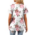 Moshu V Neck Women T Shirts Short Sleeve Loose Summer Tops For Women
