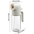 BCZHQQ 180ml & 250ml Glass Oil Sprayer Set - Non-Drip,Leak-Proof for ...