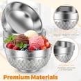 6-piece stainless steel bowl multi-purpose mixing bowl, used for ...