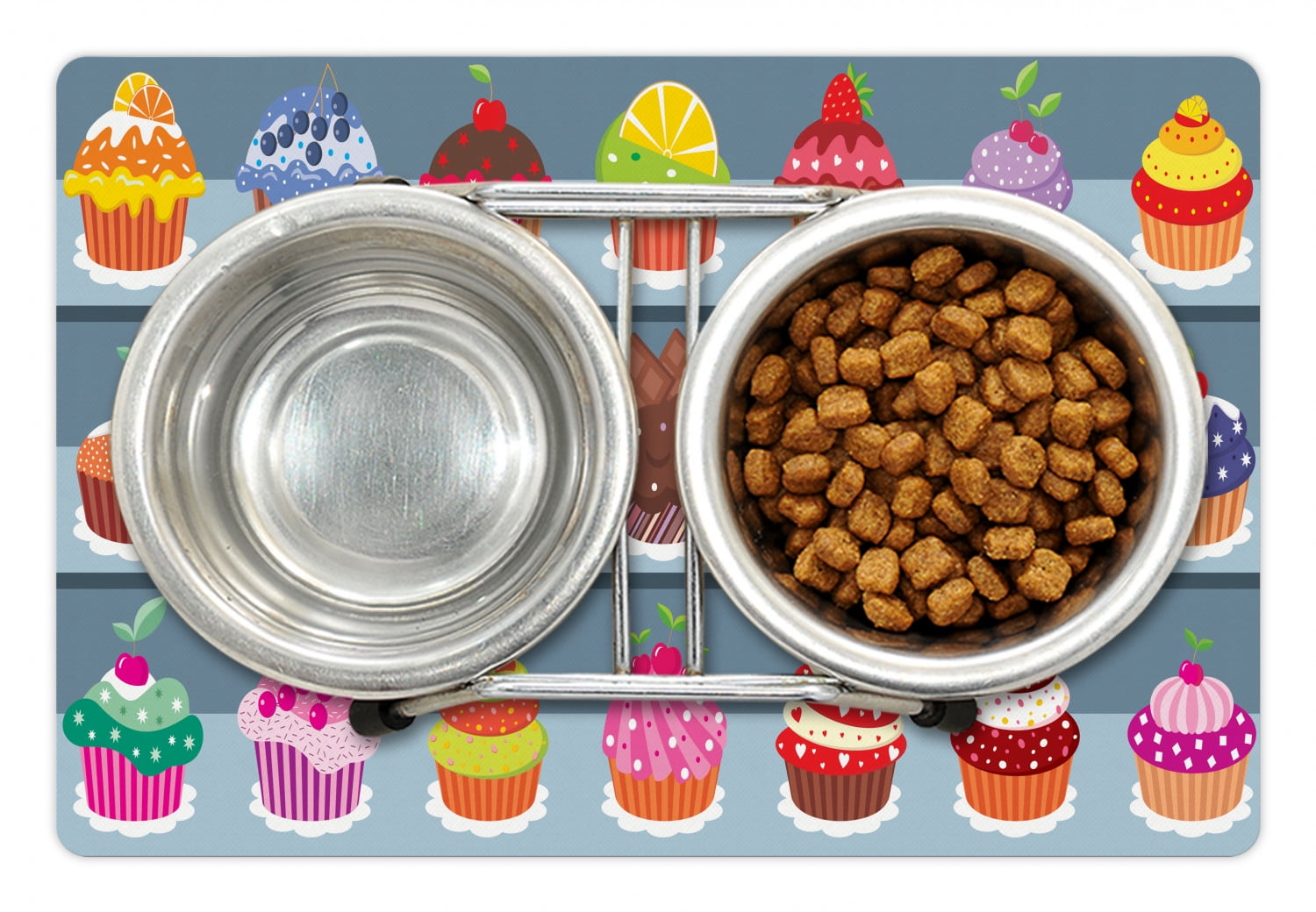 Dessert Pet Mat for Food and Water, Poppy Seed Sprinkled Multilayered ...