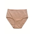8 Pcs High Rise Briefs for Women, Solid Stretch High Waist Underwear ...