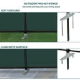 Sunshades Depot 6'x23' Green Outdoor Privacy Fence with Iron Poles ...