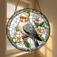 Cockatiel Glass Suncatcher Window Decor, Cute Avian Illustration ...