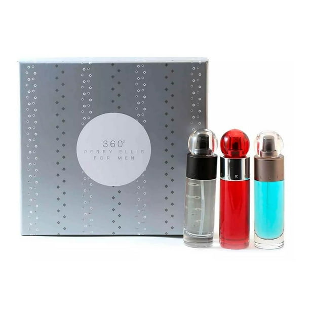 Set Perry Ellis Trio 360 + 360 Red + Reserve 30mL Eau de Toilette para ...