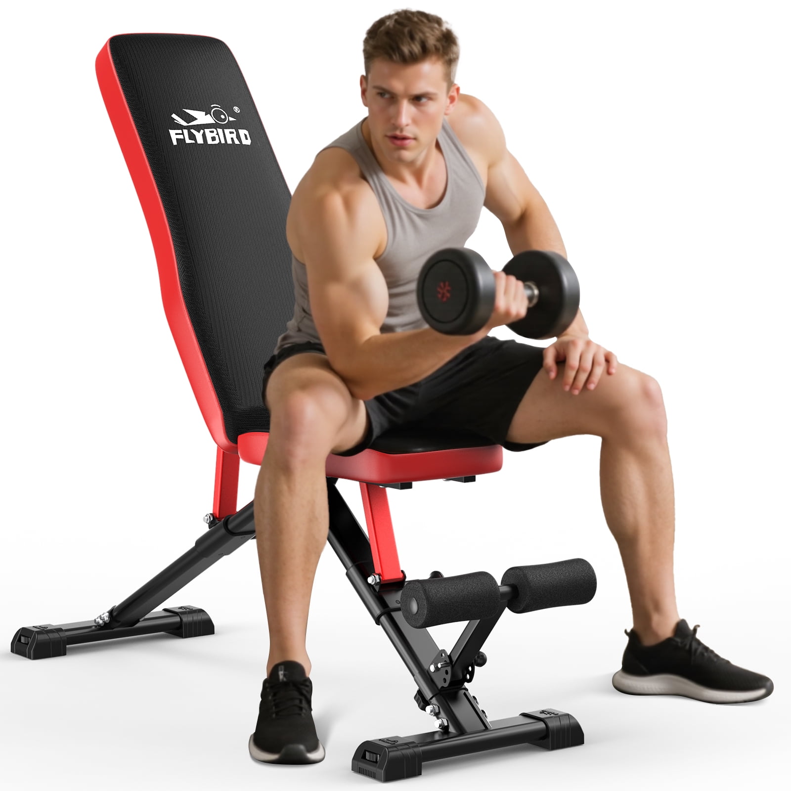 Adjustable Weight Bench GIKPAL - Foldable, 770 Lb Capacity, 7 Back ...