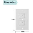 Bates- Self Closing Outlet Covers, 2 Pack, Sliding Outlet Covers ...
